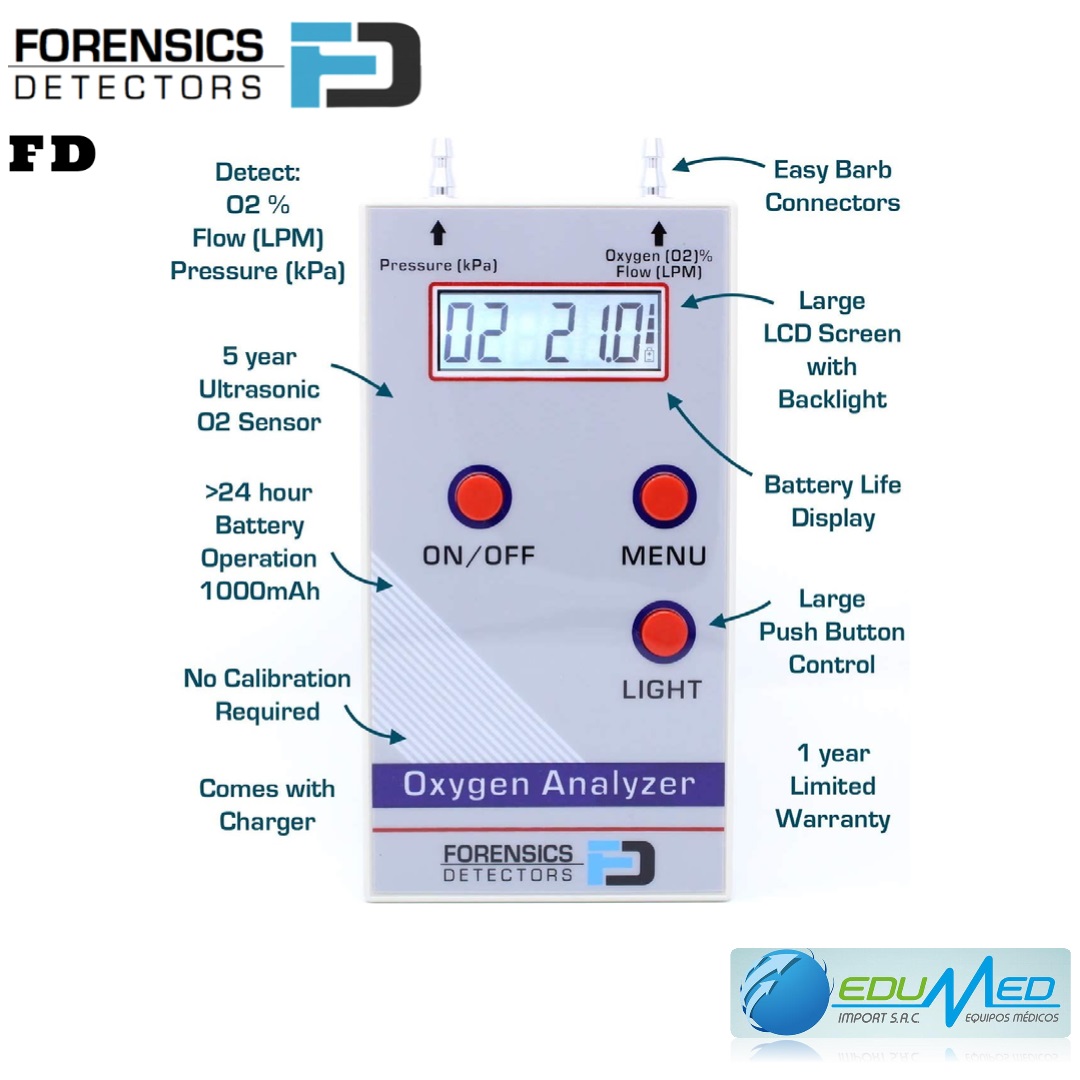 ANALIZADOR DE OXIGENO FORENSICS DETECTORS FD - EDUMED SAC