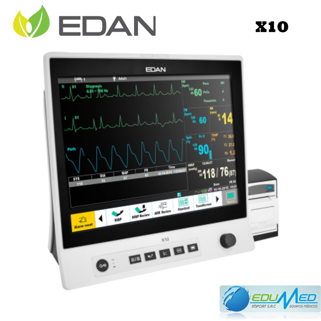 MONITOR EDANMONITOR DE 5 PARAMETROS EDAN X10 - EDUMED SAC