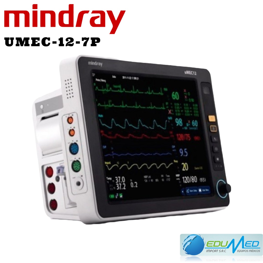 MONITOR MULTIPARAMETRO MINDRAY|UMEC-12-7P - EDUMED SAC